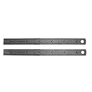 SE 6” Double-Sided Rulers in Both SAE/Metric (2-Pack) - 9266SRP