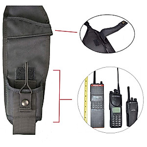 USH-300R Radio Shoulder Holster Right Side Chest Harness with an Adjustable Radio Pouch fits All Motorola ICOM Vertex Two Way Radios 4-3/4' up to 9" Tall. Made in The USA by Holsterguy.