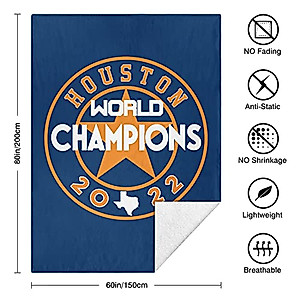 Houston Champions Blanket 2022-2023 Series , Ideal Gifts Blankets and Throws for World Fans