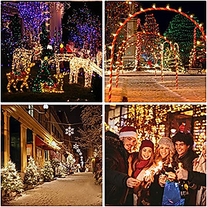 Solar String Lights,2-Pack Each 240 Solar Led String Lights,78 Ft Ultra Long Solar Christmas Lights Waterproof Copper Wire 8 Modes Flexible Fairy Light for Trees Garden Decorations Outdoor Warm White