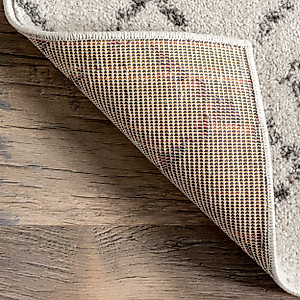 nuLOOM 5x7 Moroccan Blythe Area Rug, Grey, Faded Bohemian Design, Stain Resistant, For Bedroom, Dining Room, Living Room, Hallway, Office, Kitchen, Entryway