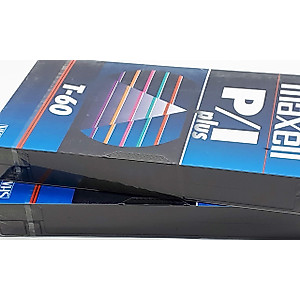 New Set of 2 Maxell P/I Plus t-60 VHS Tapes