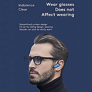 MUDUH Bone Conduction Headsets Bluetooth 5.0 Wireless Earphone, Noise Cancelling, Built in Microphone, IPX5 Waterproof, Ergonomic Sports Headphones for Running Cycling Yoga Hiking