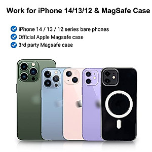 PROfezzion 2 in 1 Magnetic Phone Tripod Mount Holder and Desktop Stand Compatible with MagSafe for iPhone 12, 13, 14 Pro Max, iPhone 14 Plus & MagSafe Case - No Metal Plate Required