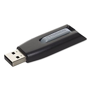 Verbatim 49173 Store 'n'Go V3 USB 3.0 Drive, 32GB, Black/Gray