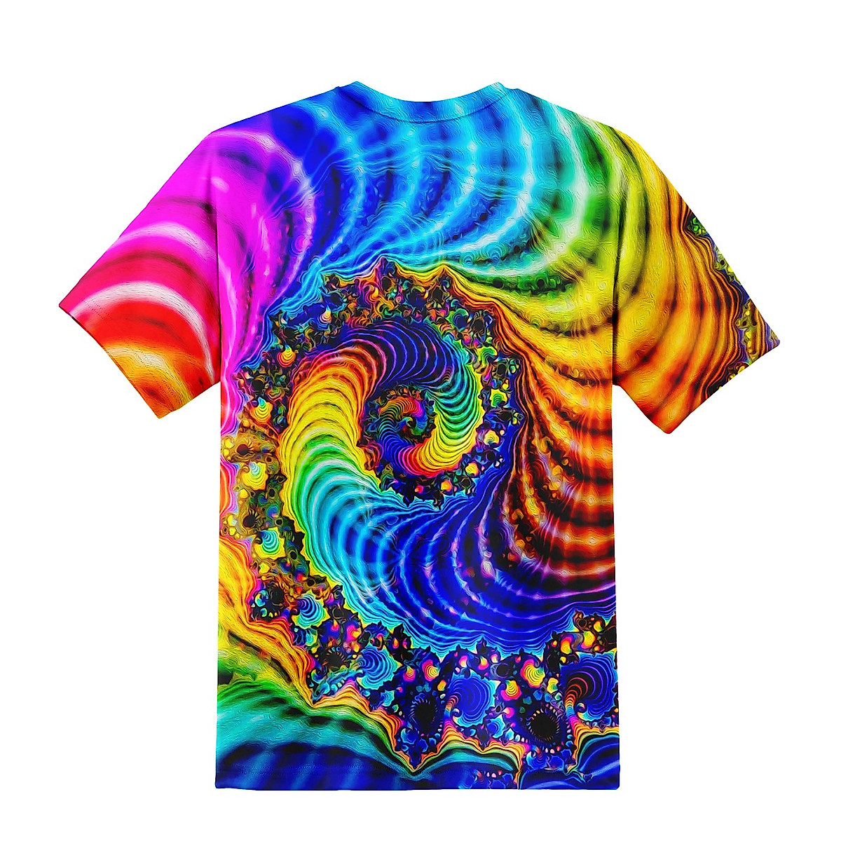 YAJOOEY Colorful 3D Tshirt for Boys Girls Tie Dye Print Cool Tee Shirts for Kids 8-10 Years