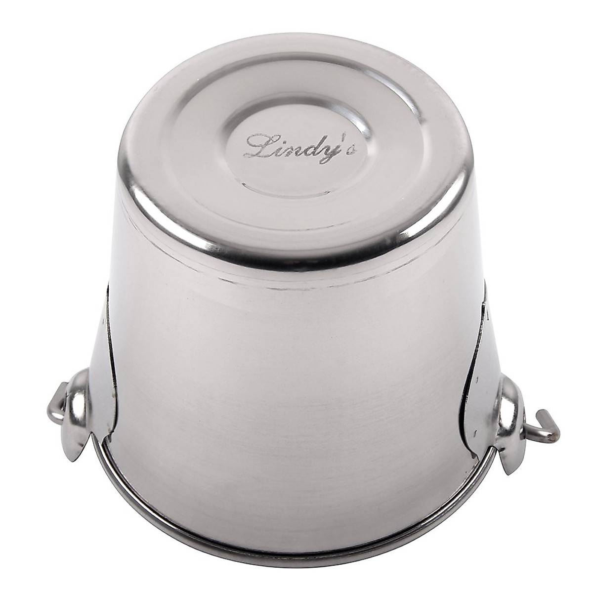 Lindy's 1-Quart Stainless Steel Bucket, Durable Seamless Bucket for Many Home Tasks, Carry Water or Milk, Fill with Food, Use as a Flower Pot, Cleaning Bucket, Table Centerpiece and Much More