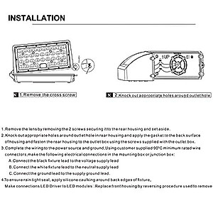 JMKMGL LED Wall Pack Light, 60W Full Cutoff Dusk to Dawn Outdoor Security Lights,5000K 7200lm 200-400W HPS/MH Replacement, Waterproof IP65 Commercial Industrial Lighting ETL DLC Listed 5-year Warranty