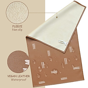 Owlowla Baby Diaper Changing Pad Portable Changing Mat Travel Changing Pad Liner for Baby and Small Toddler(Beige&Brush Strokes)