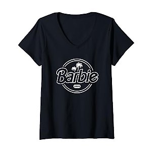 Barbie - Barbie Logo V-Neck T-Shirt