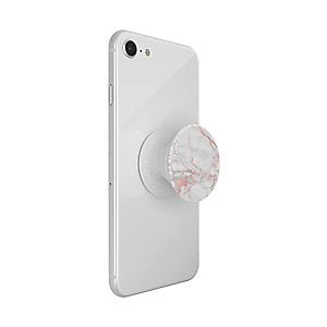 PopSockets Phone Grip with Expanding Kickstand, Marble PopGrip - Rose Gold Marble