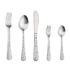IKXO 35 pcs Stainless Steel Silverware Set Service for 7, Modern Sleek Flatware Set, Include Knife Fork Spoon Long Teaspoon Salad Fork Mirror-Polished Dishwasher Safe carved Cutlery