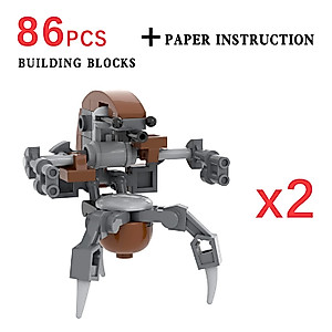 MOOXI-MOC Space Wars Battle Driods Destroyer Droideka Building Set,Creative Building Blocks Toy Set(86pcs)