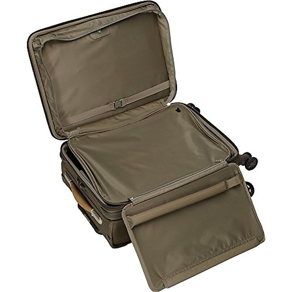 Briggs & Riley Baseline 22 inch Softside Carry On Luggage with Spinner Wheels 22 x 14 x 9. Expandable Suitcase with Compression Packing System, Black