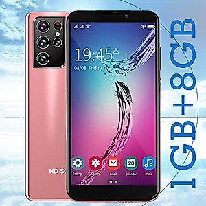 ARGIN Smart Phone Unlocked Cell Phones, Android 8.1 HD Mobile Phone Dual SIM Unlocked Smartphones, 1+8G RAM 6.8inch Full Screen Cell Phone for Father Childrens Christmas Gift (Rose Gold)