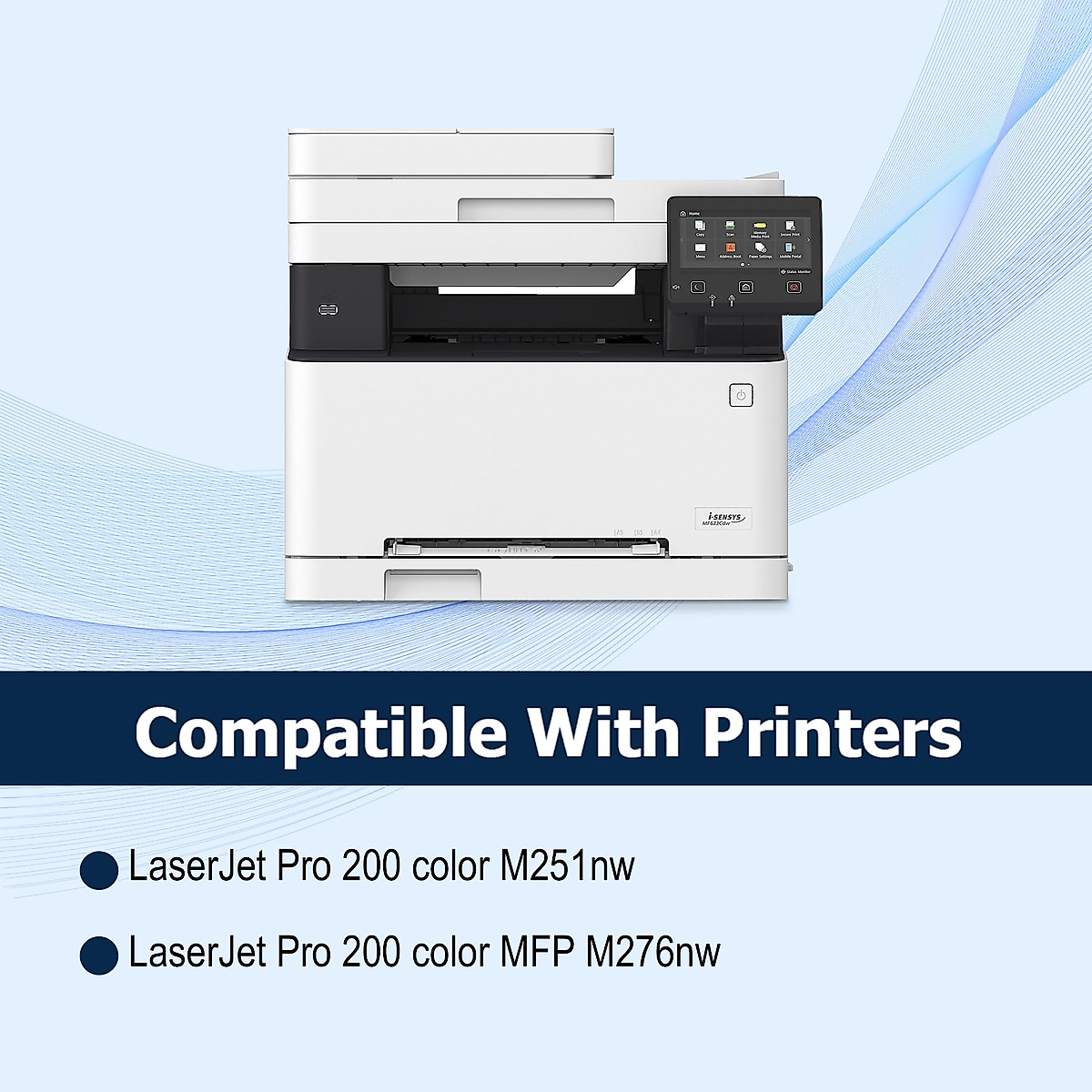 131A 131X Black,Cyan, Magenta, Yellow High-Yield Toner Cartridges (4 Pack) Works with HP Laserjet Pro 200 Color M251nw MFP M276nw M251n M276n Printer Ink