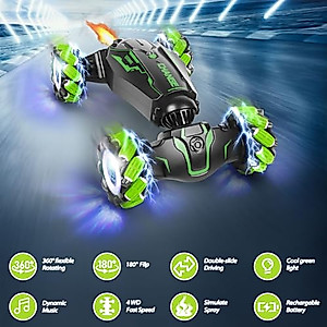 Remote Control Car-Rc Cars Stunt Car Toys 4WD Gesture Sensing Rc Car Rechargeable Toy Cars -Transformer 360° Rotating Hand Controlled Car -Birthday Gifts Outdoor Toys for Kids 6 7 8 9 10 11 12 yr
