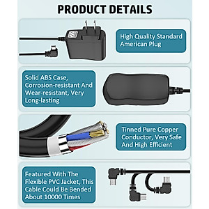 Eagleggo Power Supply Adapter for Zoom Recorders H1, H2n, H5, H6, Q2HD, Q4, R8 AC Adapter Wall Charger