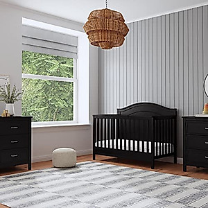 DaVinci Charlie 4-in-1 Convertible Crib in Ebony, Greenguard Gold Certified