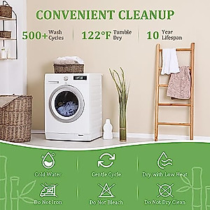 RISAR Queen Size Bed Waterproof Mattress Protector - Cooling Water Proof Mattress Cover for Kids, Breathable Mattress Pad Cover Washable, Wetting, 8''-21'' Extra Deep Pocket