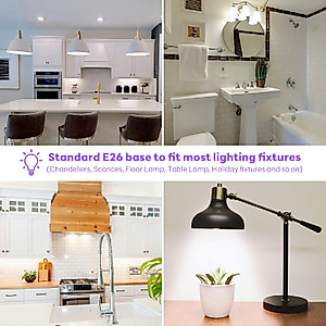 UPWATT LED Light Bulbs, A19 Daylight 6500K Light Bulb, 12W (100 Watt Equivalent) 1200 Lumens, Non-Dimmable, E26 Standard Medium Base Super Bright Lamp for Bathroom Home Lighting 4 Packs