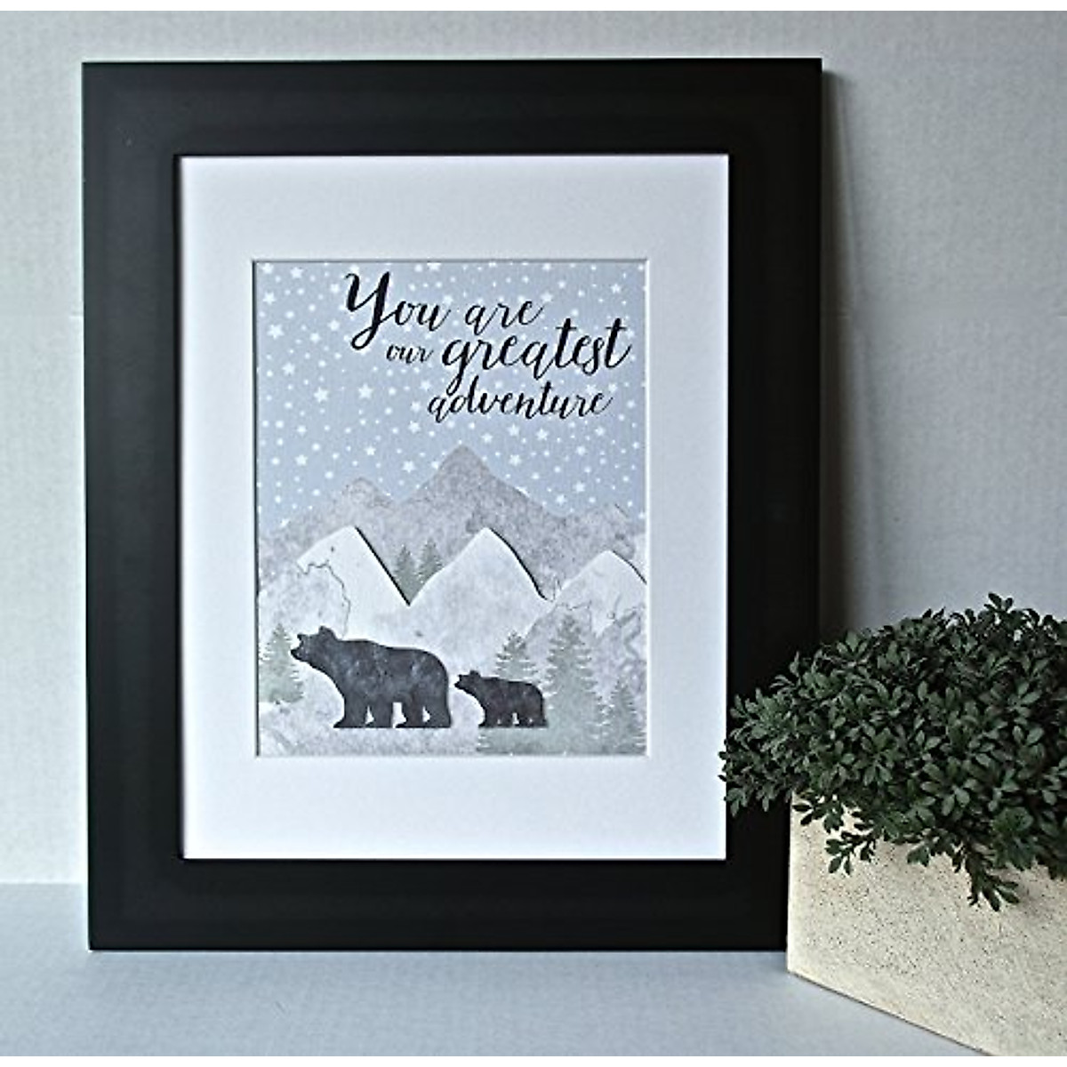 You Are Our Greatest Adventure Nursery Decor, Baby Boy Woodland Nursery Art Print