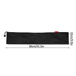 LIKJ Tent Pole Storage Bag, Fine Stitching Cleaning and Tidy Simple and Practical Just Pull and Store It Canopy Pole Storage Bag for Camping