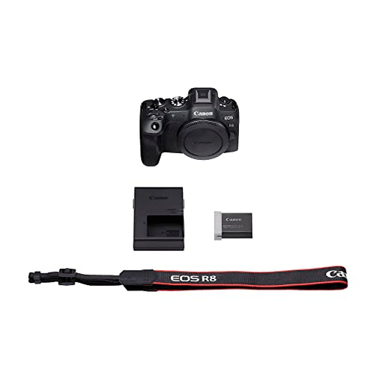 Canon EOS R8 Full-Frame Mirrorless Camera (Body Only), RF Mount, 24.2 MP, 4K Video, DIGIC X Image Processor, Subject Detection & Tracking, Compact, Lightweight, Smartphone Connection, Content Creator