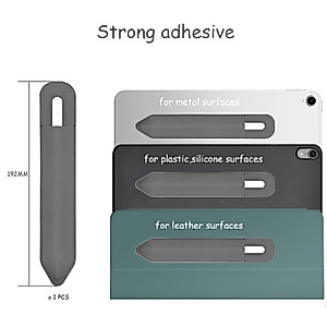 YINVA Pencil Case Compatible with Apple Pencil 2nd Generation and 2 1 Gen, Elastic Pencil Pouch Case Accessories Design for iPad and Stylus (Gray)