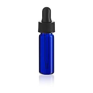 Premium Vials 1 Dram BLUE Glass Vial - Dropper - Pack of 72