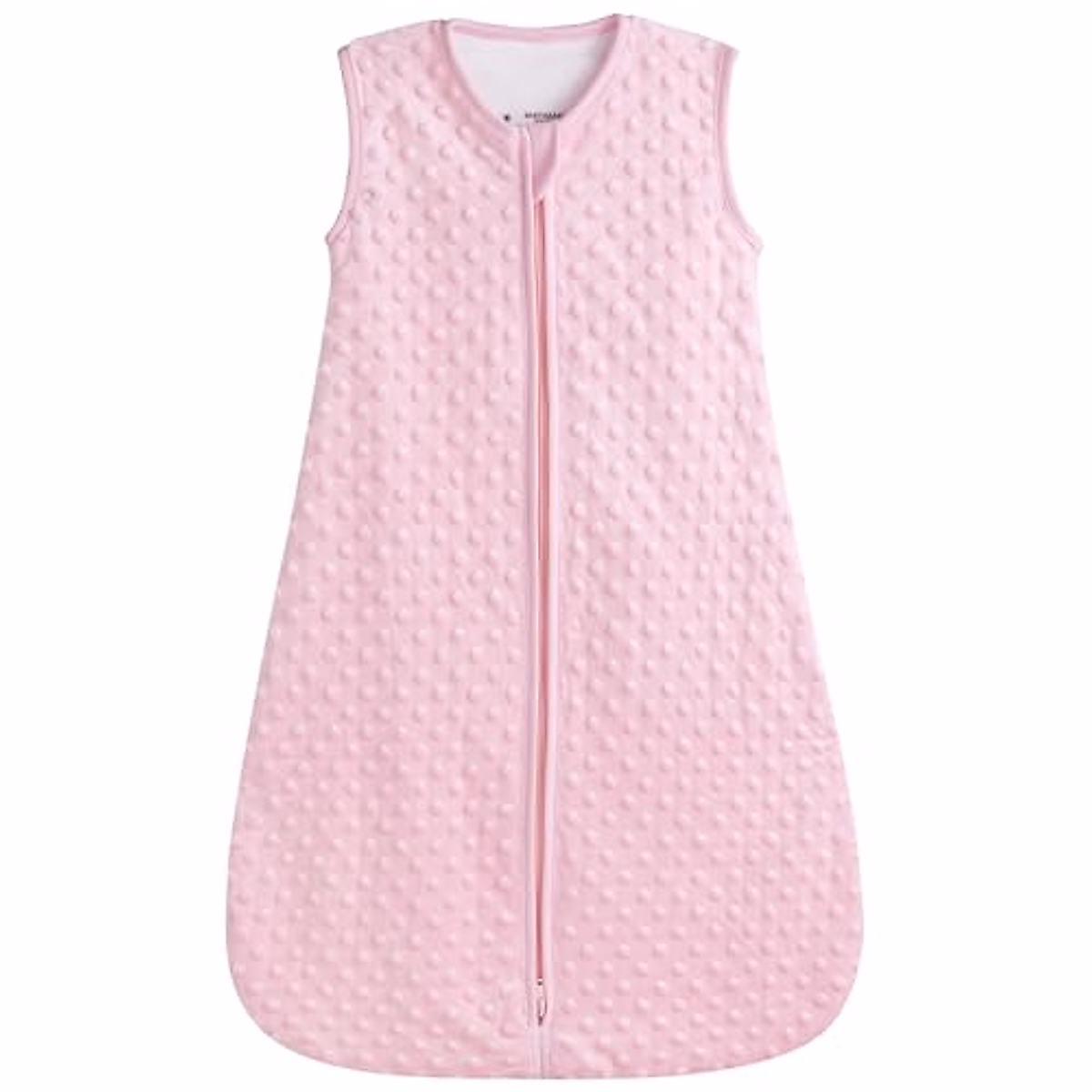 BABYINABAG Summer Model Baby Sleeping Bag and Sack, Plush Minky Dot, 1.25 Tog for Infants and Toddlers (Medium (10-24 mos))