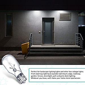 Riakrum T5 Landscape Light Bulbs 12 Volt 4 Watt Landscape Bulbs Low Voltage Landscape Lighting Bulb Malibu Bulbs Light Bulb for Replacement Outdoor Garden Deck Yard Landscape Lamp (20)