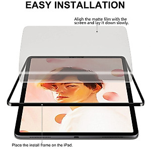 Ambison Matte Screen Protector for iPad Pro 11 (all models), iPad Air 5th/4th Generation(10.9'' 2022&2020), [Install Frame] High Touch Sensitivity Matte Film, Anti-Glare/Apple Pencil Compatible