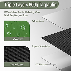 Timiuu XXL 310 Gallon Extra Large Deck Box, Waterproof Outdoor Storage Box with Taller Side Panels for Patio Furniture Cushions, Pools and Garden Tools Green & Black