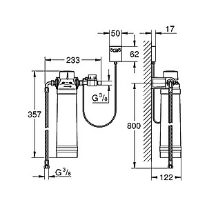 GROHE 40438001 Blue Replacement Water Filter with Head 158.5 Gallon Capacity