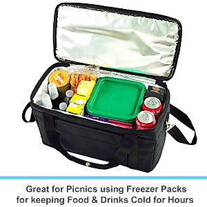 Picnic at Ascot 42 Can Capacity Semi Rigid Collapsible Leakproof Cooler- Designed & Quality Approved in the USA