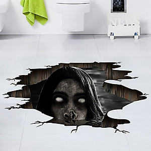 3D Halloween Wall Stickers, Halloween Wall Decals Removable, Halloween Wall Decor Scary Decorations for Bedroom, Halloween Window Clings Stickers for Glass Windows -17