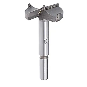 uxcell Forstner Drill Bits 40mm, Tungsten Carbide Wood Hole Saw Auger Opener Woodworking Hinge Hole Drilling Boring Bit Cutter Gray with Case