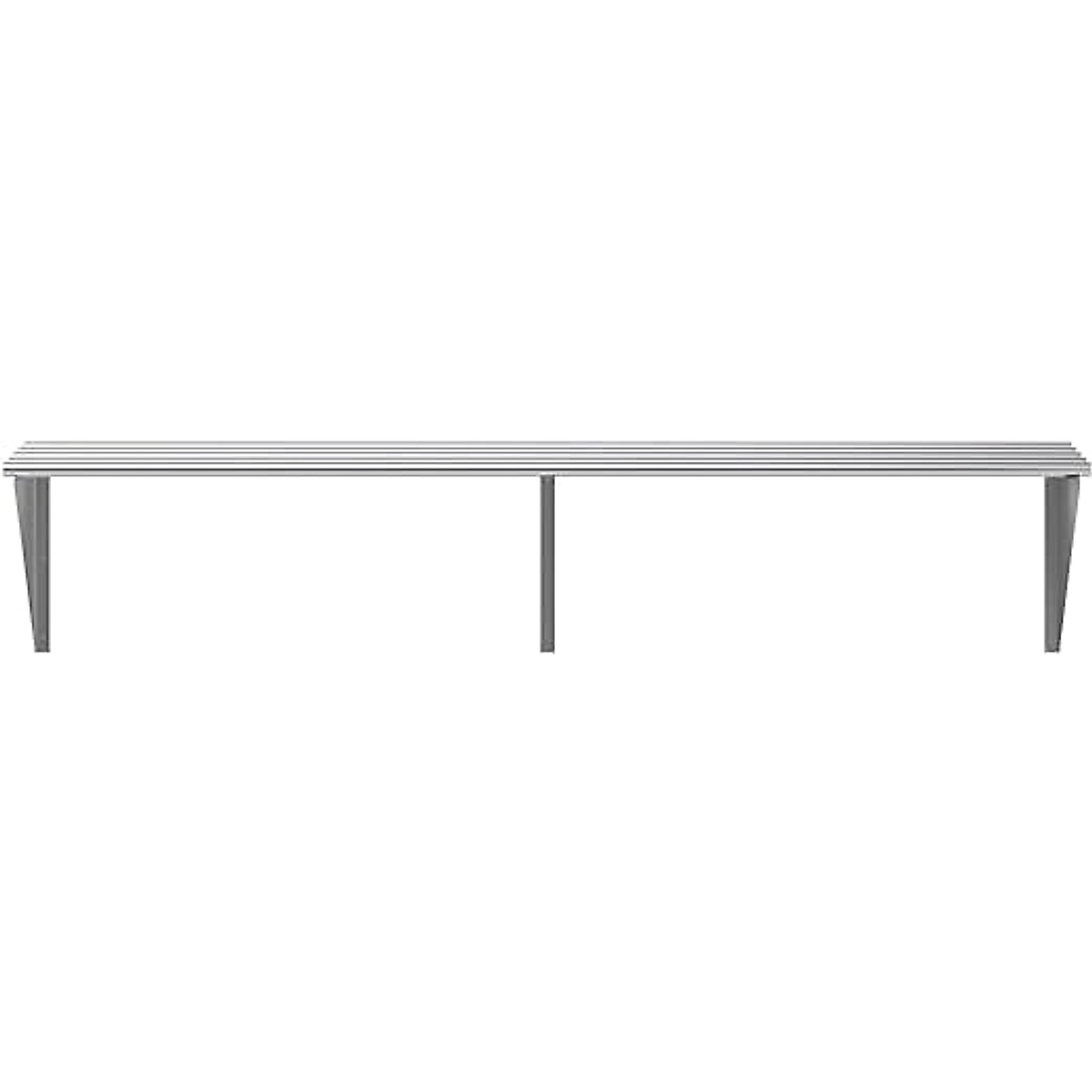 Express KitchQuip Premium Quality Stainless Steel Tubular Wall Shelf | Appliance & Equipment Metal Shelving | Kitchen, Restaurant, Garage, Laundry, Utility Room | NSF Certified | (72" Long x 18" Deep)