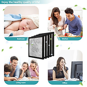 Lhari 5-Pack HAP116Z Replacement Filter, Compatible with Holmes E Odor Grabber Air Purifier, Compare to Part # AOR115, AOR118, AOR118B, HAPF115, HAPF115PDQ-U8, HAPF115PDQ-U