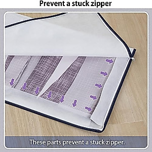 Astro 001-10 Kimono Storage Bag, White, 2-Way Opening, Set of 5, Transparent Window, Non-woven Fabric, Zipper Type