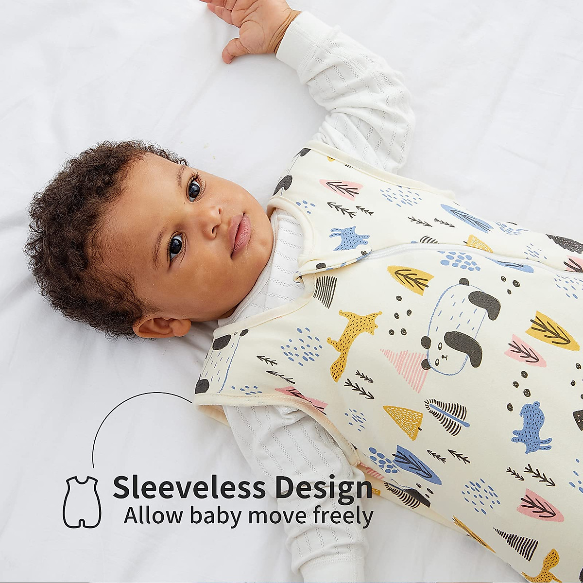 Duomiaomiao Baby Sleep Sack 24-36 Months 100% Cotton 2.5 TOG Winter Baby Wearable Blanket, Warm Quilted Comfy Toddler Sleeping Sack