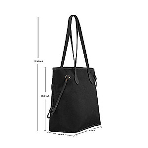 InterestPrint Womens Handbags Ladies Purses Shoulder Bags Tote Bag S-ummer Dragonflies Butterflies Flower Grass