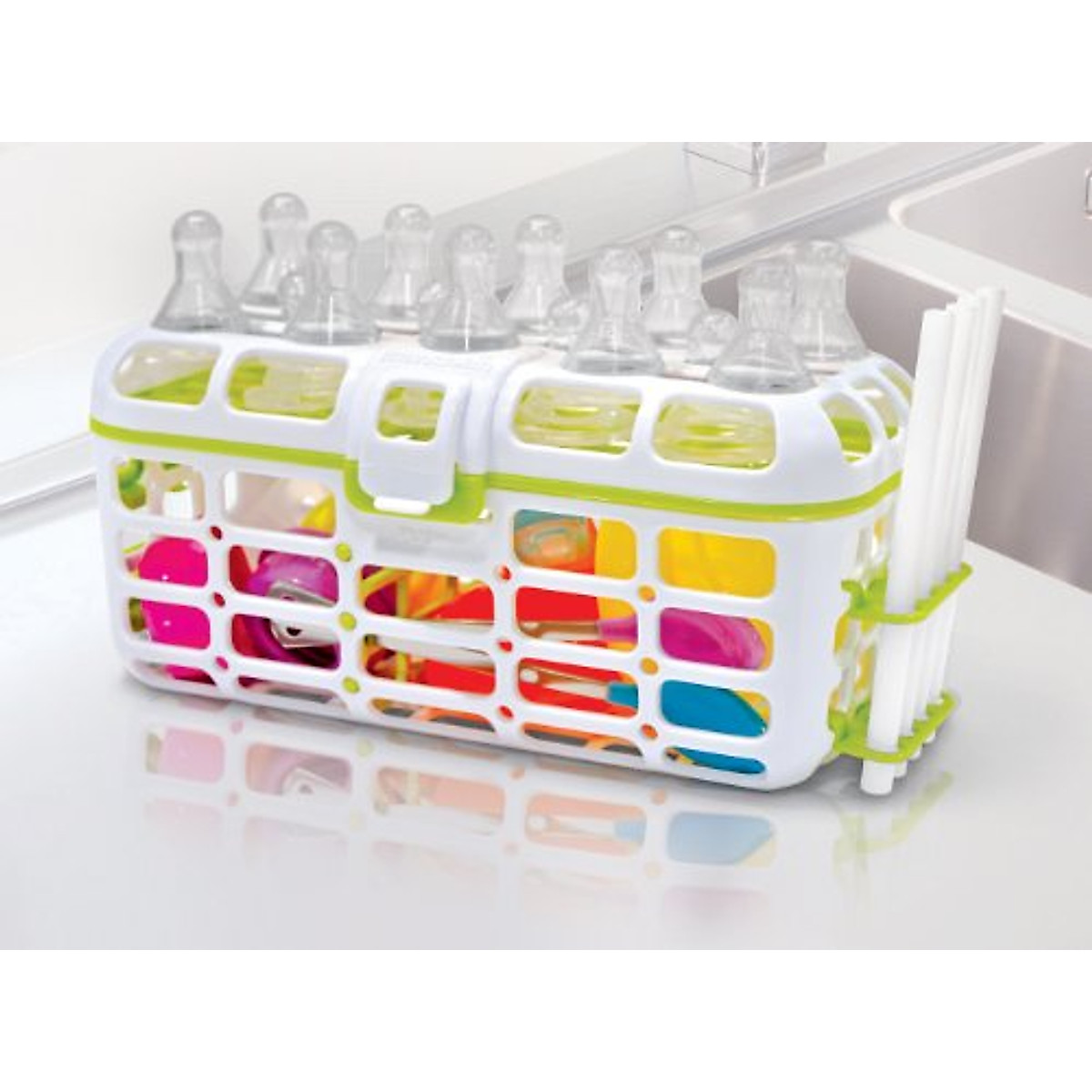 Munchkin Deluxe Dishwasher Basket, Colors May Vary