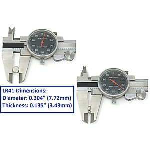 Rayverstar LR41 AG3 1.5 Volt Alkaline (20-Batteries) Fits: 392, 192, SR41, 384, 736, L736F (Full List Below)