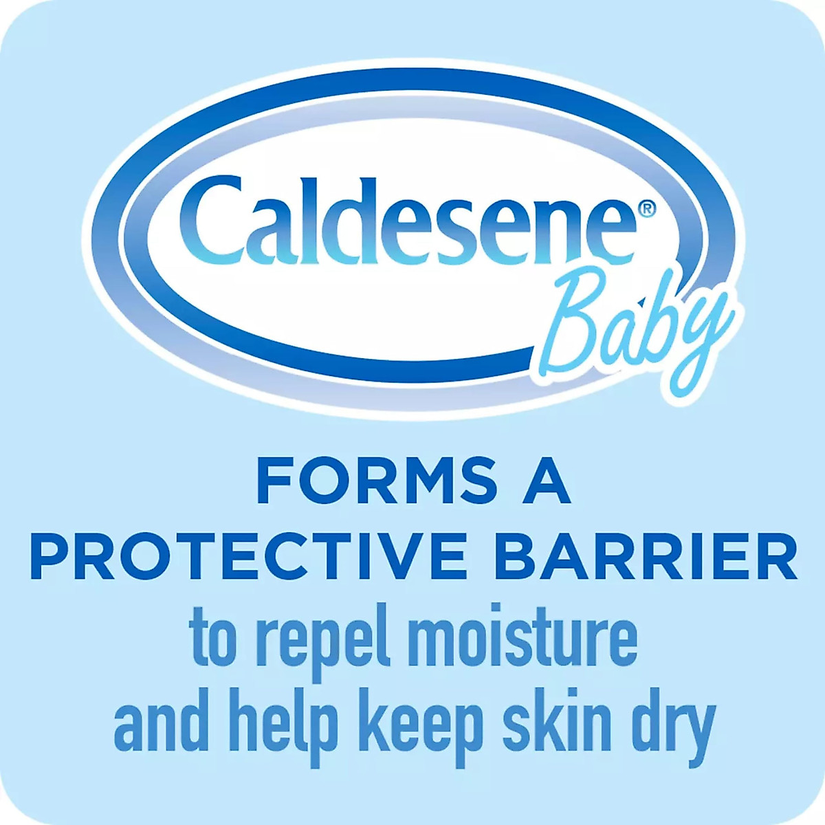 Caldesene Cornstarch Baby Powder with Zinc Oxide, Talc-Free Baby Powder, 5 Oz (2 Pack)