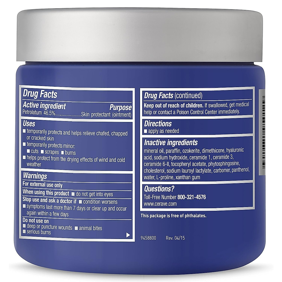 CeraVe Healing Ointment | 12 Ounce | Cracked Skin Repair Skin Protectant with Petrolatum Ceramides | Packaging May Vary (Pack of 2)