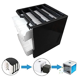 Air Cooler Filters, Mini Air Cooler Filter Replacement, Removable Filter for Air Personal Space Cooler, Portable Arctic Humidifier Filter Paper Air Conditioner Fan Filter