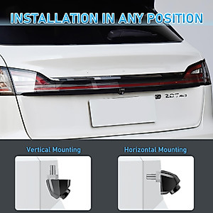 HD Backup Camera for Car Universal Front/Side/Rear Camera for 12V Car Truck Pickup SUV Rear View Reverse Camera with Left and Right, Up and Down Rotation Angle Night Vision IP69K Waterproof