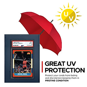 Cardkingpro - Graded Card UV Protection Sleeves Compatible with PSA, SGC, GAI, and BVG Cards, 10 Pack, Large Window
